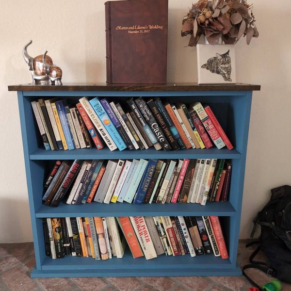 Three Shelf Bookcase, Solid Wood Bookcase, Hall Bookcase, Low Bookcase ...