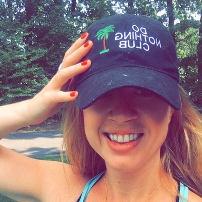 Do Nothing Club Black Cap With White Letters - Etsy