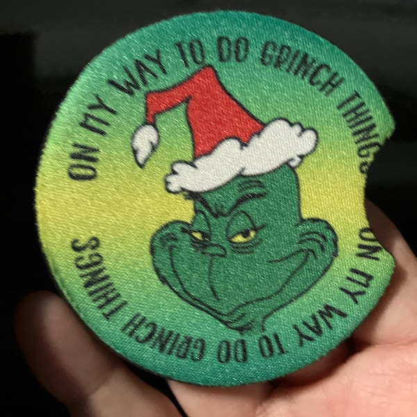 Halloween Car Coasters, Cute Car Accessories, Stocking Stuffers, Car Coasters, Boho Car Coasters ...