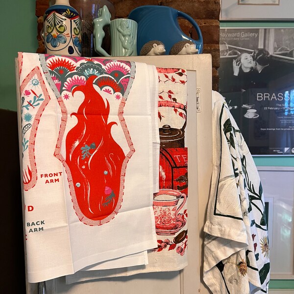 Meryl the Mermaid Tea Towel / Cut and Sew Kit - A Silkscreen Design by ...