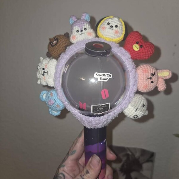 BTS OT7 Crochet Armybomb Cover | BTS Concert Deco Merch | Jungkook BT21 ...