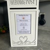 Large Lockable White Wedding Card Post Box - Fully Assembled Wedding ...