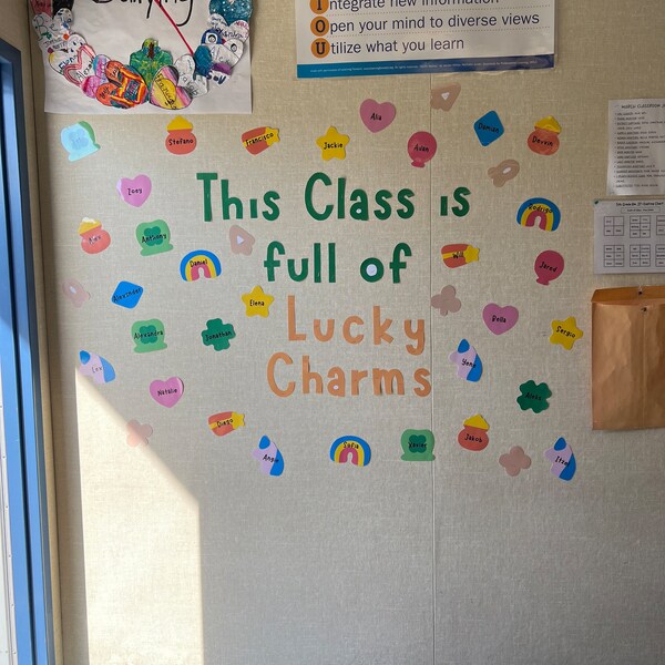 Lucky Charms Bulletin Board Kit || St Patricks Day Bulletin Boards ...