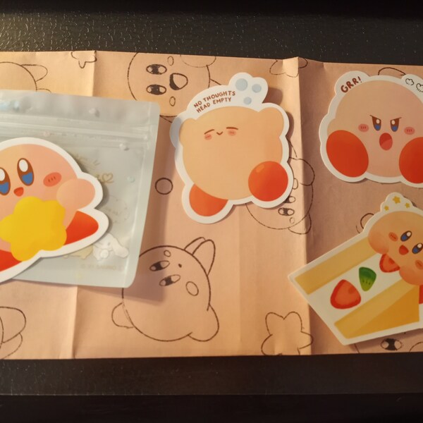 Kirby Sticker Pack - Etsy