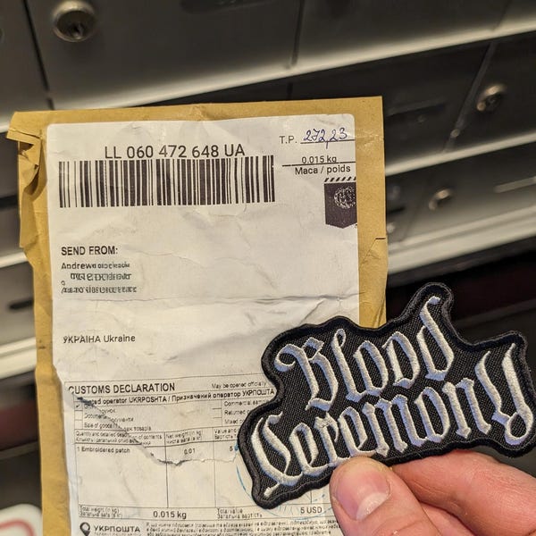 Blood Ceremony Patch. Sew on Patch. - Etsy
