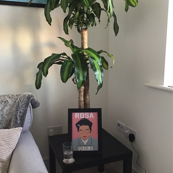 Rosa Parks Print, Civil Rights Poster, Black Lives Matter, Pink ...