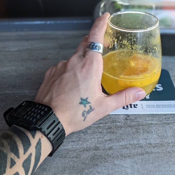 Creep Ring, Horror, Gothic, Halloween, Goth Jewelry, Aluminum Cuff Ring ...