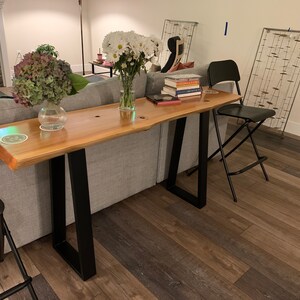 H 28 Inch Trapezoid Console Table Legs 1 Pair SS230 - Etsy