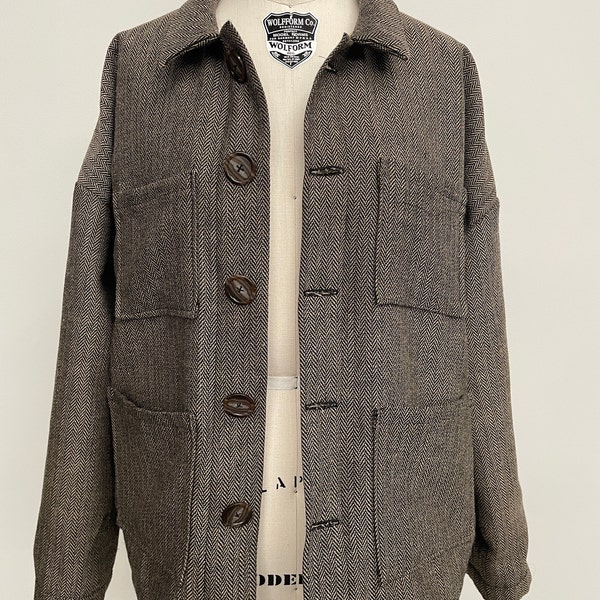 Ilford Jacket Sewing Pattern: Unisex Chore Coat, XS-7X, by Friday ...