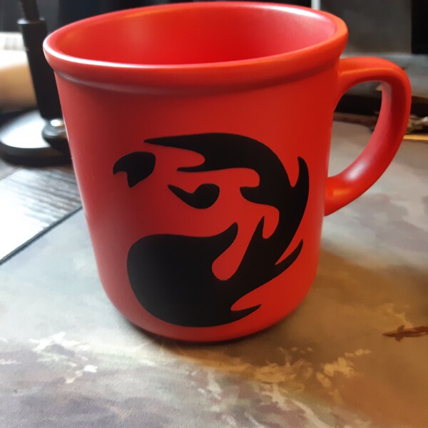 Matte Red Mug - Blank Red Mug - Plain Mug - Stoneware Ceramic Mug ...