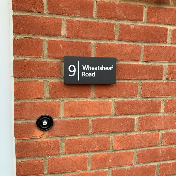 Quality Slate House Signs Name and Numbers Sign 20mm Thick and Size ...