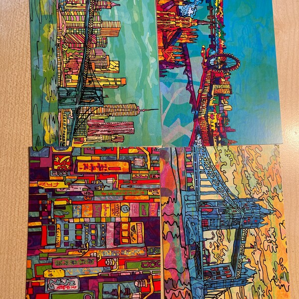 Nottingham Skyline Postcard, Nottingham Contemporary Gallery Postcard ...