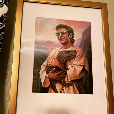Saint Jeff Goldblum. Jurassic Park. Dinosaur Art - Etsy