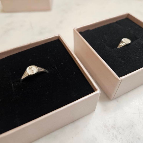 14K Gold Birthstone Ring, Birth Flower Ring, Gold Ring, Custom Floral ...