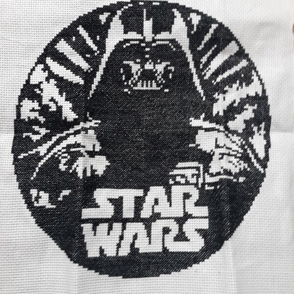 Darth Vader Cross Stitch Pattern, Star Wars Cross Stitch Chart, Sci-fi Cross Stitch, Modern ...