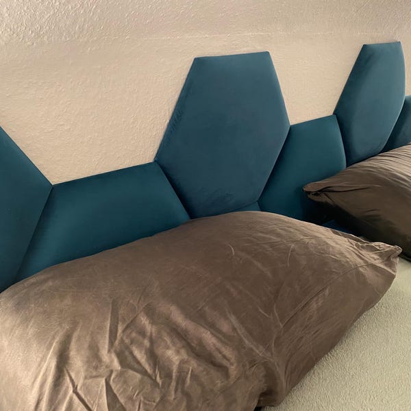 SET 64 Pcs 5,2*6 Cm Wooden Wall Decor 3d Panels (wooden Hexagon ...