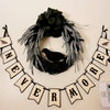 Halloween NEVERMORE Banner, the Raven Swag, Gothic Bunting, H1 - Etsy