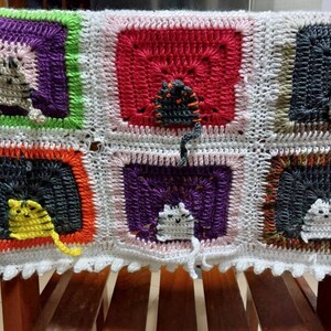 Many Cats Square ENGLISH Crochet Pattern PDF Granny - Etsy Australia