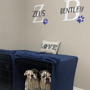 Dog Name Wall Decal, Dog Wall Decal, Dog Name Sticker, Custom Dog Decal ...