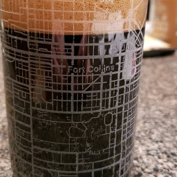 Custom City Map on Pint Glass, Whiskey Glass, Wine Glass, or Beer Can ...