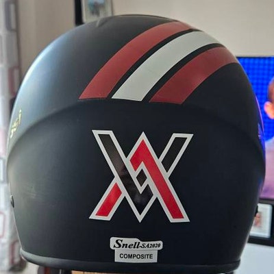 Custom Helmet Visor Sun Strip Sticker 36mm Tall Racing Bike Car Kart ...
