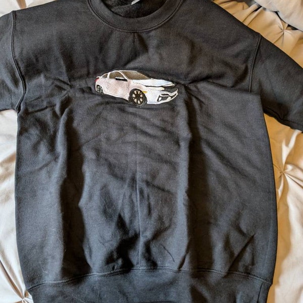 Custom Car Embroidered Sweatshirt, Car Lover Gift - Etsy