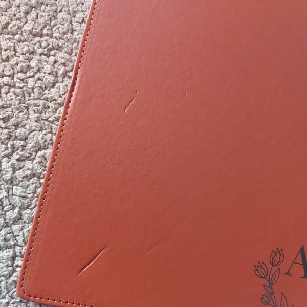 Personalized Leather File Folder, Custom Leather Document Case, Engrave ...