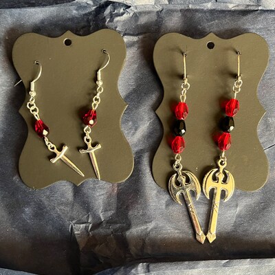 Jujutsu Kaisen Piercing Blood Choso Beaded Earring Set Anime Earrings ...