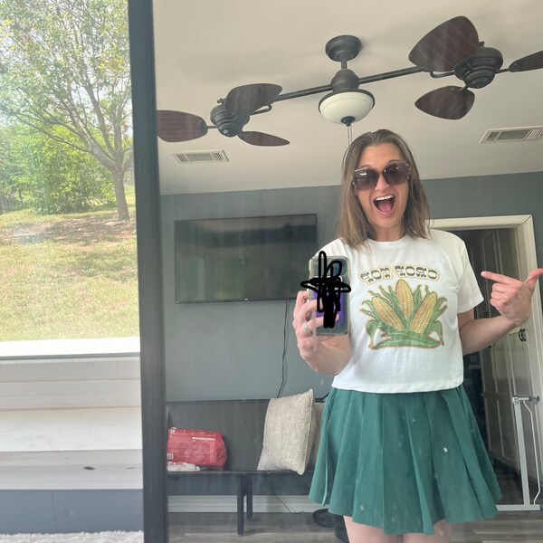 Corn on Cobb Crop Top, Corn Crop Tank Top, Funny Silly Corn Top, I Love ...