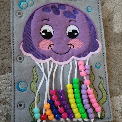 Jelly Fish Quiet Book Page basic - Etsy