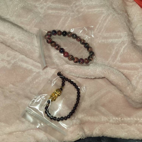 Magenta Tiger Eye Bracelet 8mm Pink Tigers Eye Stone Bracelet Healing ...