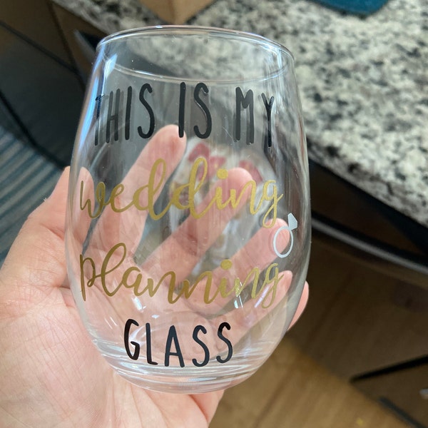 Wedding Planning Glasses, Engagement Gift, Engagement Gifts, Engagement ...