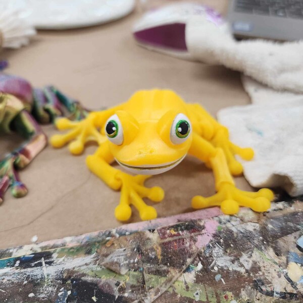 Cute Flexi Print-in-place Frog STL File for 3D Printing - Etsy