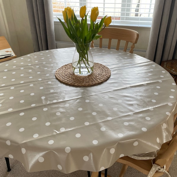 Table Protector ROUND Heat Resistant Felt Cream, Grey, Beige, Brown ...