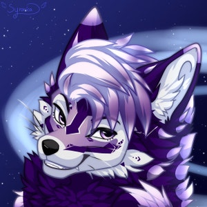 Fursona Coloring Page Smirk Pfp Icon Base Furry Digital Download DIY ...