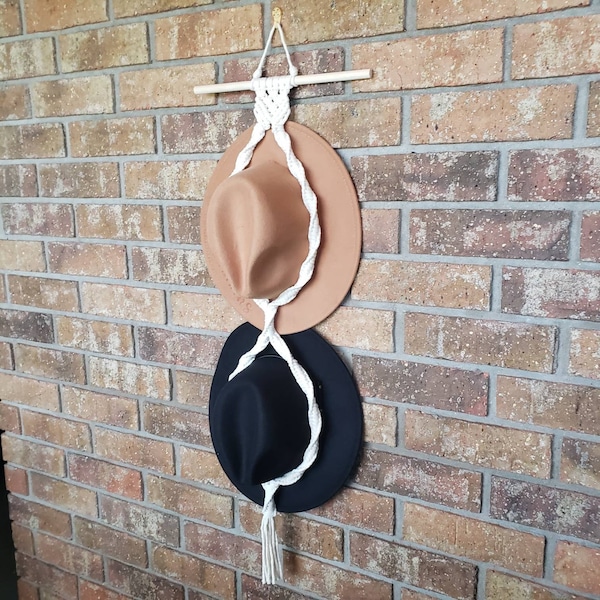 Hat Storage Pattern, Crafting Macrame, PDF Hat Holder, Patterns and How ...