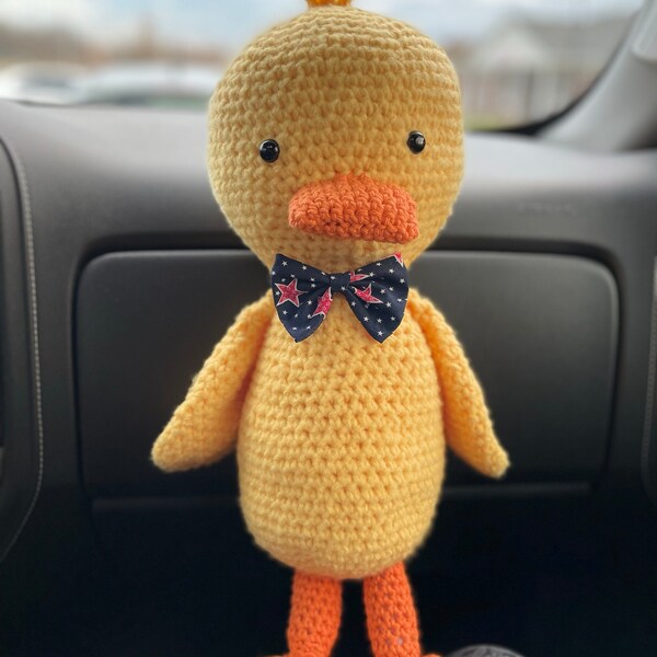 Crochet Duck Amigurumi Pattern: Quigley the Duck Stuffed Toy (PDF) - Etsy