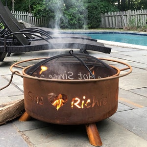 Custom Logo Fire Pit | Etsy