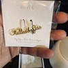 Custom Name Brooch in Gold / Silver / Rose Gold Personalized Brooch ...