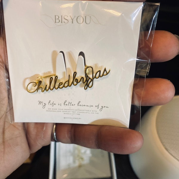 Custom Name Brooch in Gold / Silver / Rose Gold Personalized Brooch ...