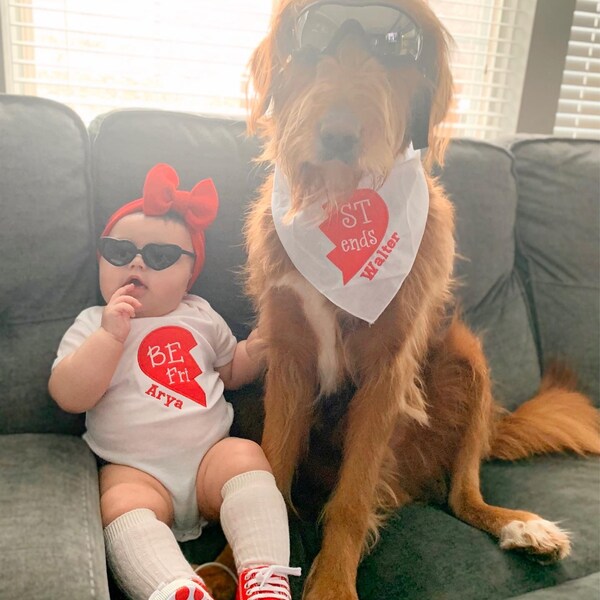 Best Friends Dog and Baby Set Baby and Dog Matching Outfit Baby and Dog ...