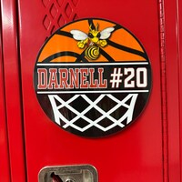 PRINTED Softball Door Sign or Locker Tag | Your Logo | Your Colors ...
