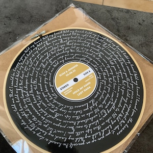 Personalised Song Sheet Music Notes Lyrics Print 1st, 2nd Anniversary ...