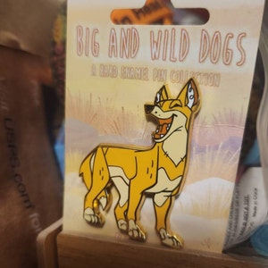 Big and Wild Dogs: Maned Wolf Rose Gold Hard Enamel Pin 1.75 - Etsy