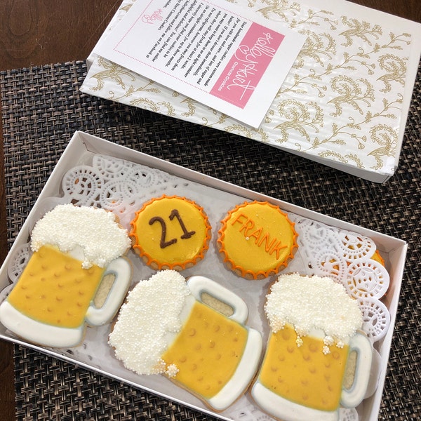 SHIPPING in CALIFORNIA ONLY! Beer Themed Cookies - Etsy