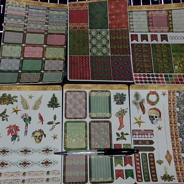 Planner Stickers Emerald Academia - Etsy