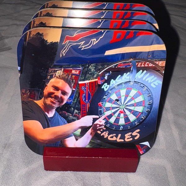 Photo Coasters Set - Family Photo Coasters - Custom Picture Coasters ...