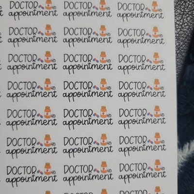 Doctor Appointment Planner Stickers - Etsy