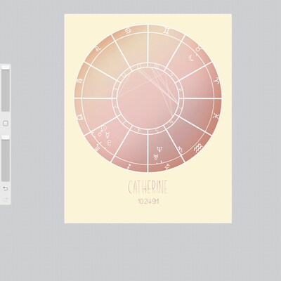 Astrology SVG Cut File Natal Chart Printable Birth Chart vinyl Decal ...