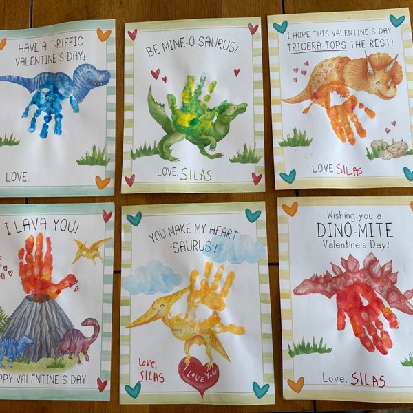Dinosaur Valentine Printables, Valentines Day Cards for Kids, Toddler ...